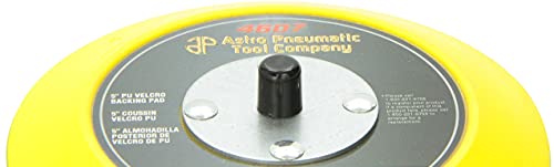 Astro Pneumatic Tool 4607 5" PU Hook & Loop Backing Pad , yellow