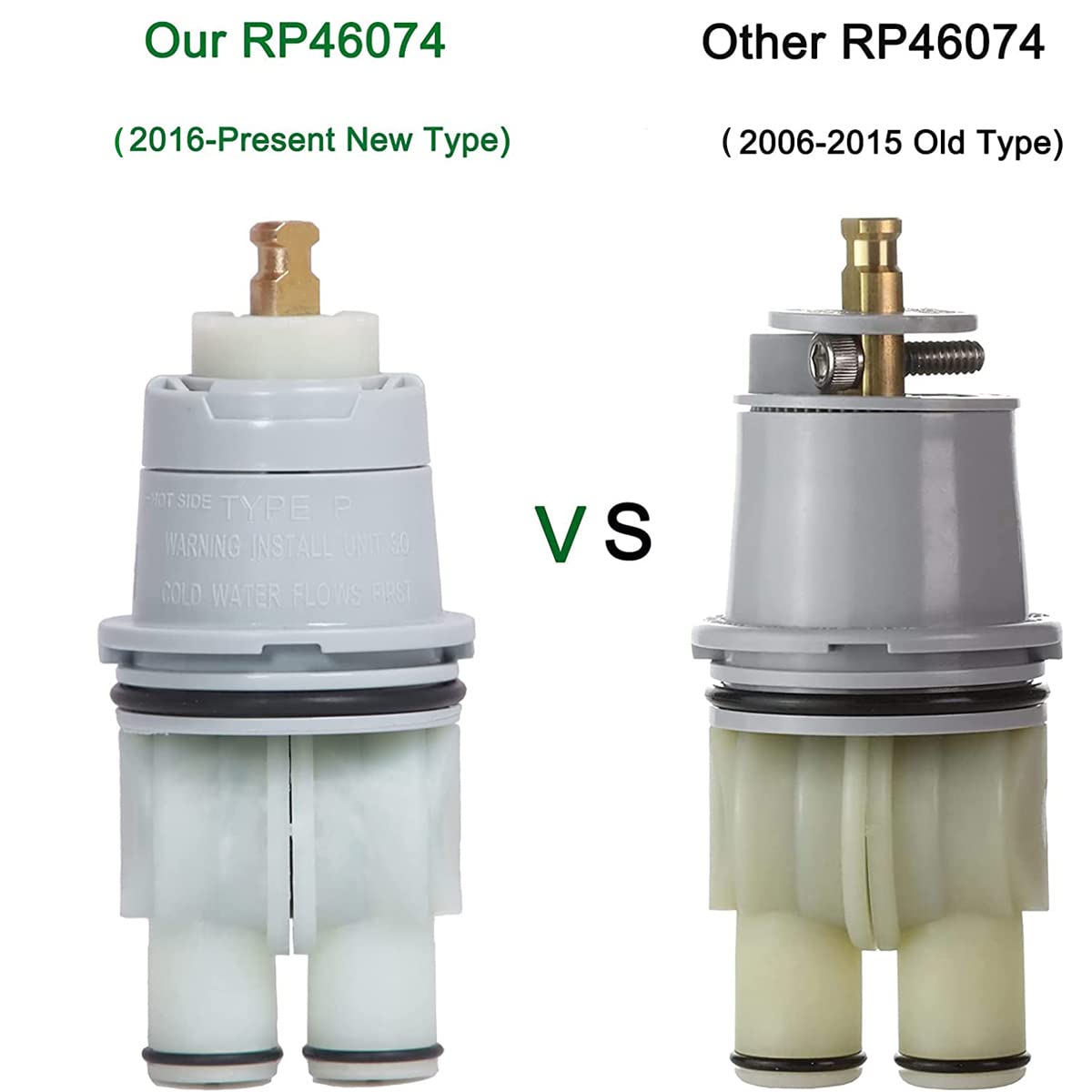RP46074 Shower Valve Cartridge Repair Assembly for Delta 13/14 Series Faucet - Compatible With Monitor Single-Handle Universal Valve Replacement Kit for Tub