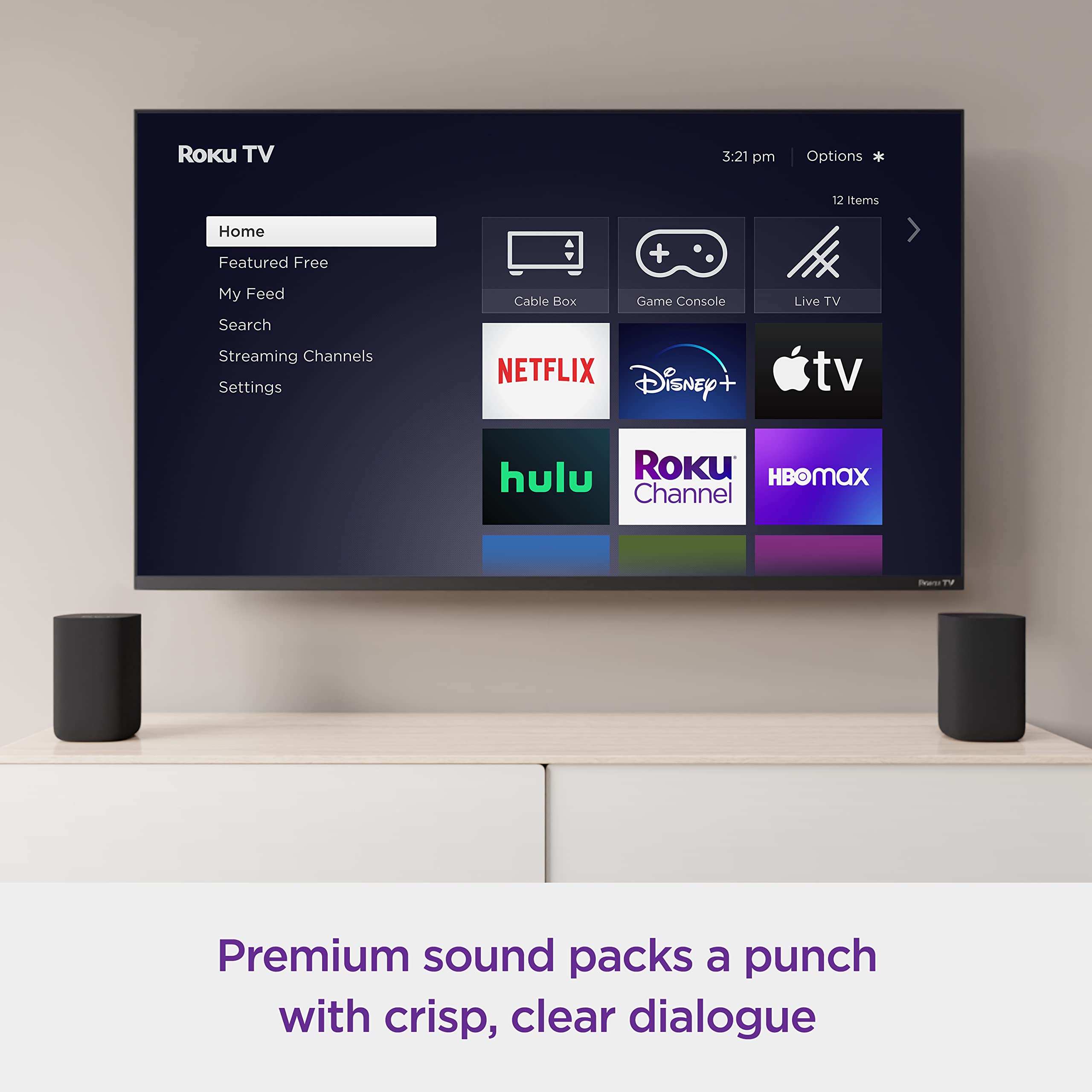 Roku Wireless Speakers (for Roku Smart Audio or Roku TV) (Renewed)