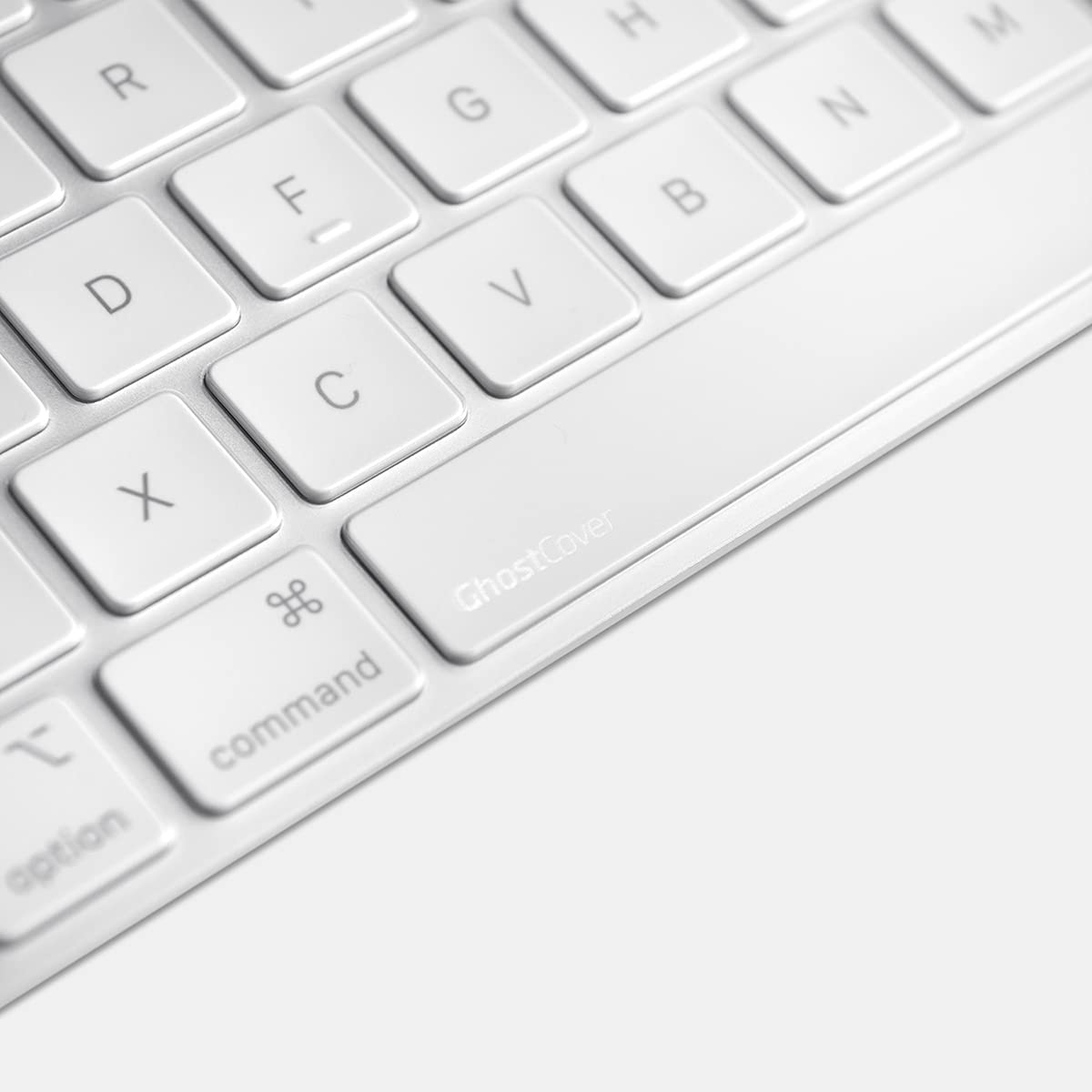 UPPERCASE GhostCover Premium Keyboard Cover Protector, Compatible with Magic Keyboard(No Touch ID) from 2024 2023 2021 M4 M3 M1 iMac 24" A2450, US Layout Only, NO Numeric keypad (Clear)
