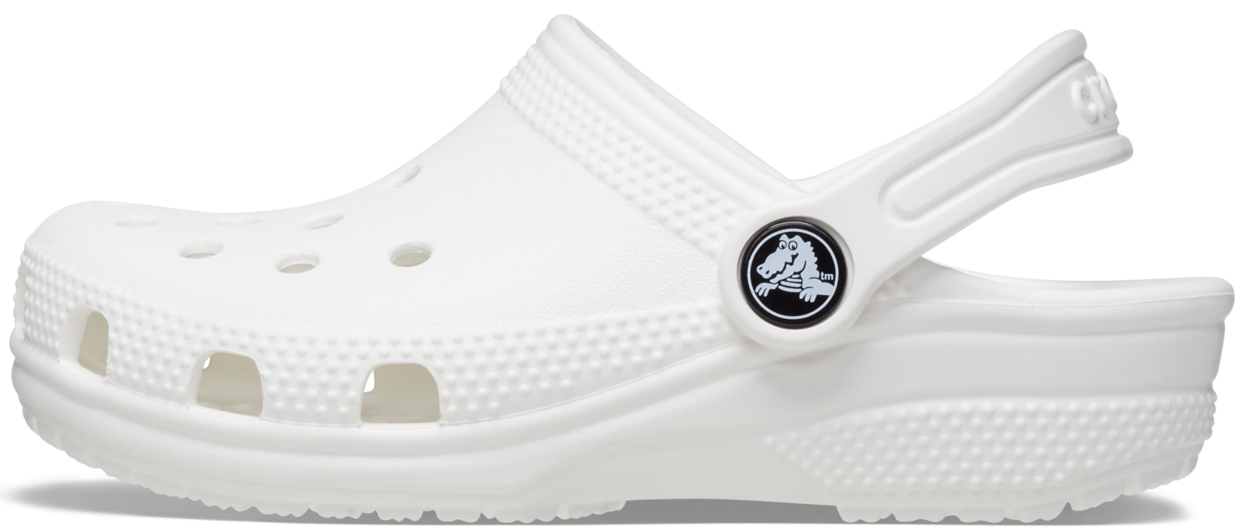 Crocs Kids' Classic Clog , White/White, 5 Big Kid