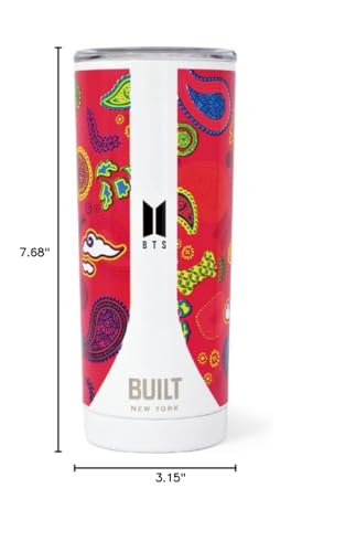 BUILT BTS Tumbler, 20.1 fl oz (591 ml), V Stainless Steel, My Bottle, Bangtan Boys BTS Goods