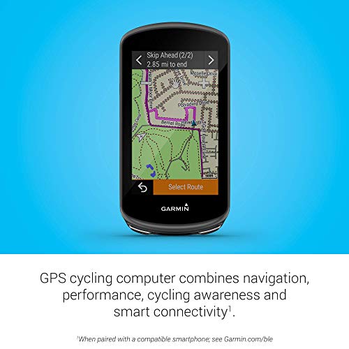 Garmin Edge 1030 Plus, GPS Cycling/Bike Computer, On-Device Workout Suggestions, ClimbPro Pacing Guidance and More (010-02424-00) (Renewed)