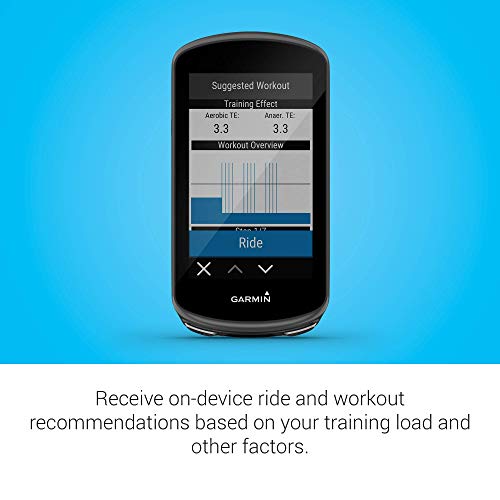 Garmin Edge 1030 Plus, GPS Cycling/Bike Computer, On-Device Workout Suggestions, ClimbPro Pacing Guidance and More (010-02424-00) (Renewed)
