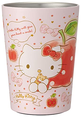 Skater STCV2-A Stainless Steel Tumbler, Hot and Cold Retention, Convenience Store Coffee, 13.5 fl oz (400 ml), M, Hello Kitty Happiness Girl Sanrio