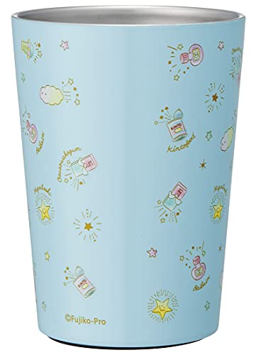 Skater Sanrio STCV2-A Stainless Steel Tumbler, Hot and Cold Retention, Convenience Store Coffee, 13.5 fl oz (400 ml), M, Doraemon, Glitter, Pastel