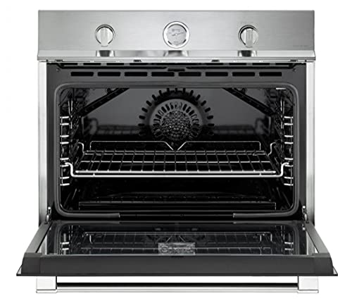 Verona Designer Series VEBIG30NSS 30 Inch Built-In Single Gas Wall Oven 3.5 cu ft Capacity Convection Infrared Broiler Electronic Ignition Stainless Steel