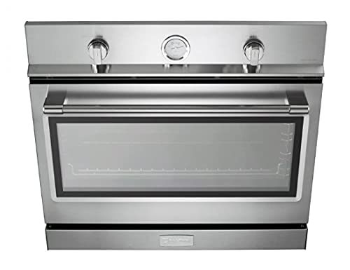 Verona Designer Series VEBIG30NSS 30 Inch Built-In Single Gas Wall Oven 3.5 cu ft Capacity Convection Infrared Broiler Electronic Ignition Stainless Steel