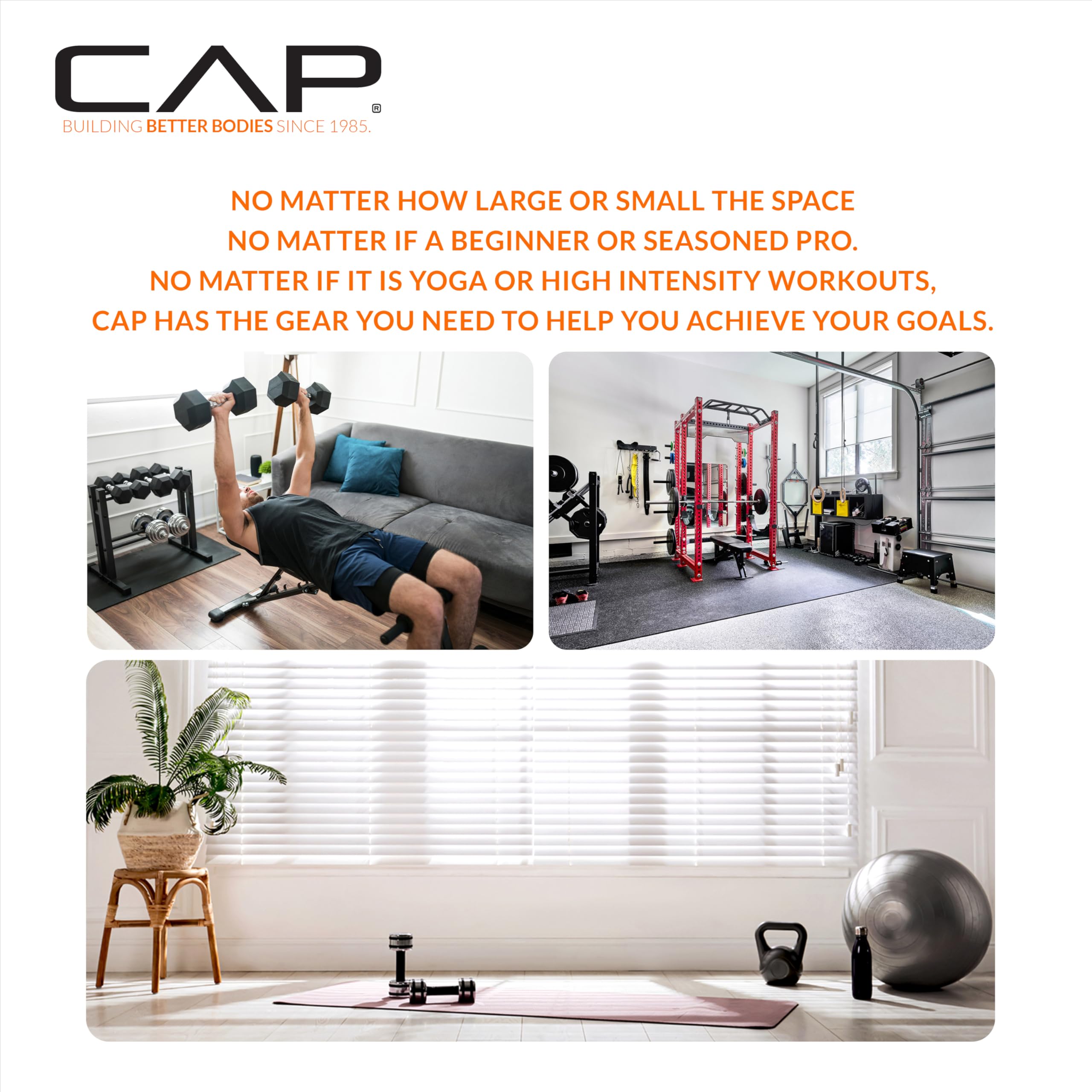 CAP Barbell Neoprene Dumbbell Weights, 5 lb Pair, Violet