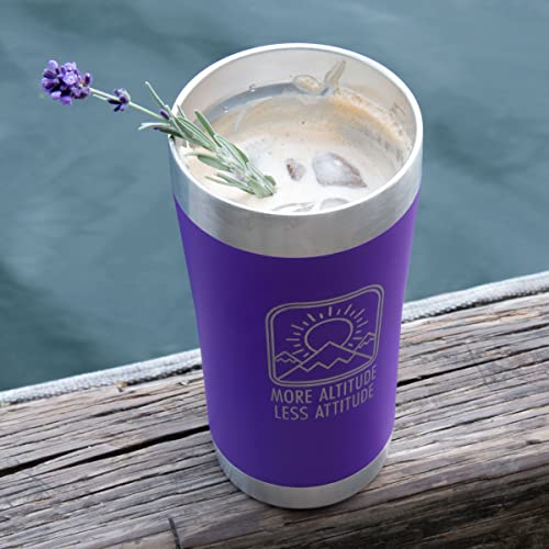 Tempercraft 20 oz Vacuum Insulated Tumbler w/Lid and Laser Engraved Customization Options - Stainless Steel, Double-Walled Travel Mug (Aqua - Blank)