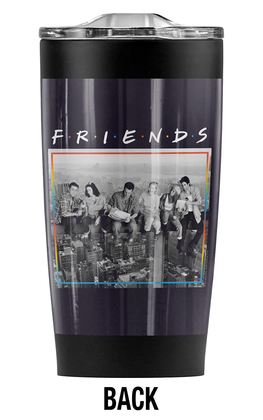 Friends Lunch Break Stainless Steel Tumbler 20 oz Coffee Travel Mug/Cup, Vacuum Insulated & Double Wall with Leakproof Sliding Lid
