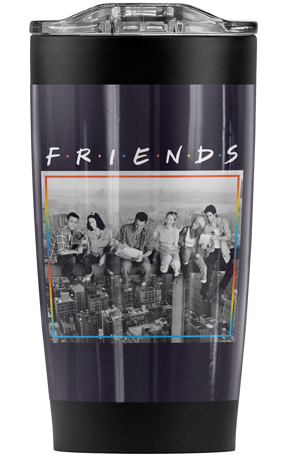 Friends Lunch Break Stainless Steel Tumbler 20 oz Coffee Travel Mug/Cup, Vacuum Insulated & Double Wall with Leakproof Sliding Lid