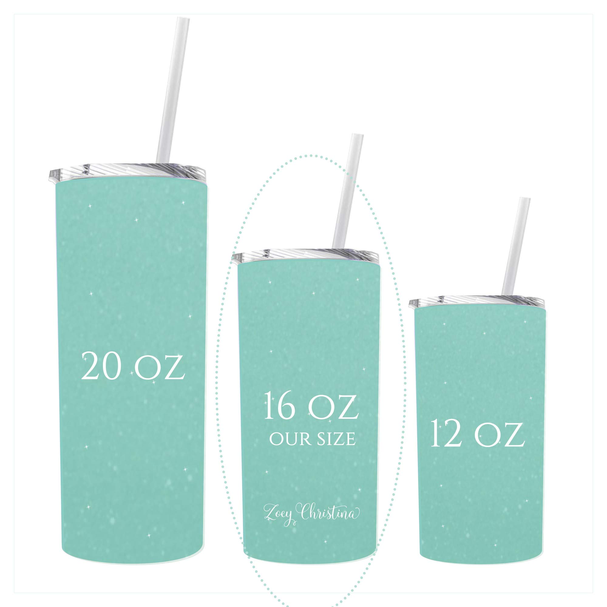 Zoey Christina Social Worker Gift for Women Appreciation Office Desk Coffee Mug Cup Travel Tumbler Mint 0347