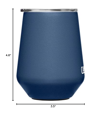CamelBak Horizon 12oz Wine Tumbler - Insulated Stainless Steel - Tri-Mode Lid - Navy