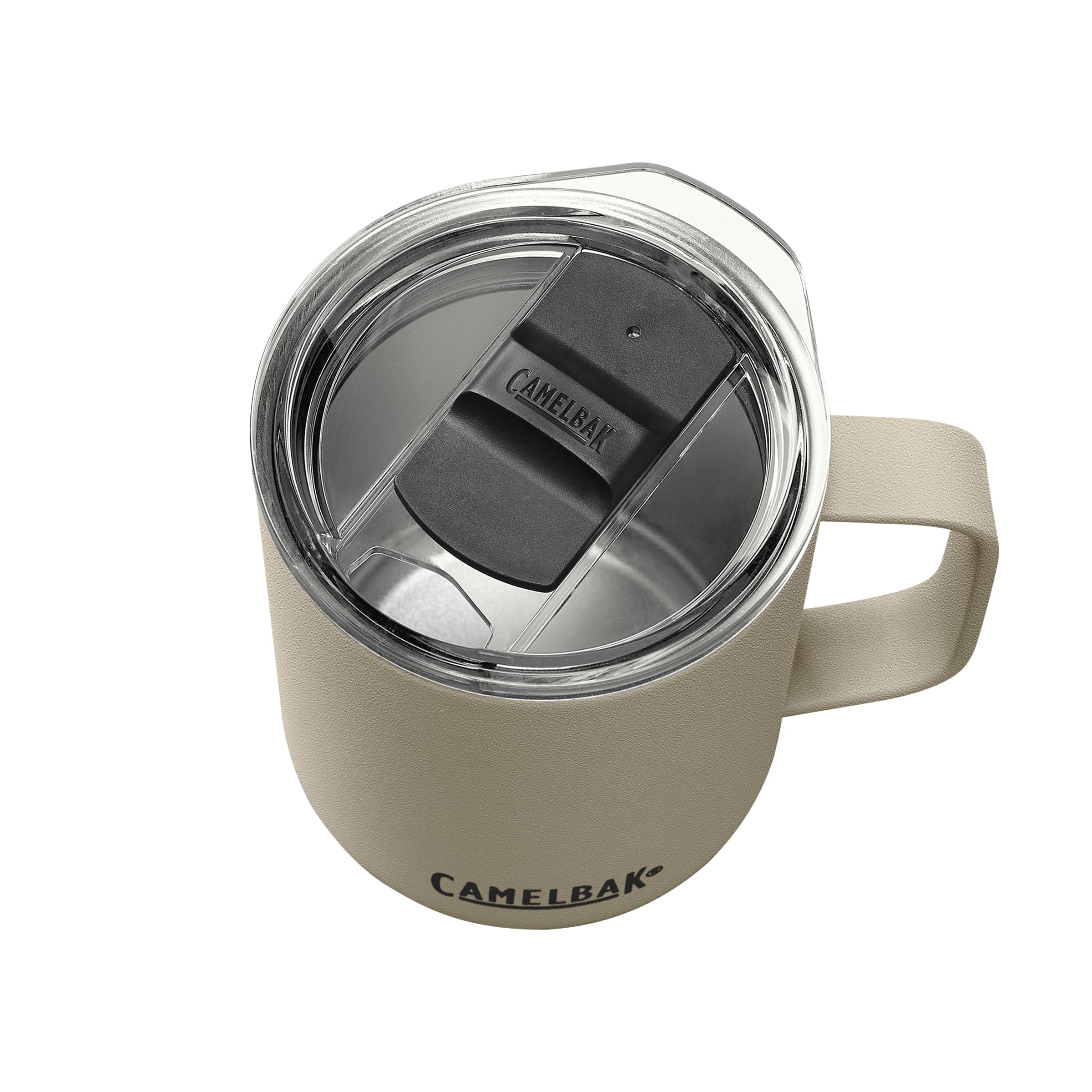 CamelBak Horizon 12oz Camp Mug - Insulated Stainless Steel - Tri-Mode Lid - Dune