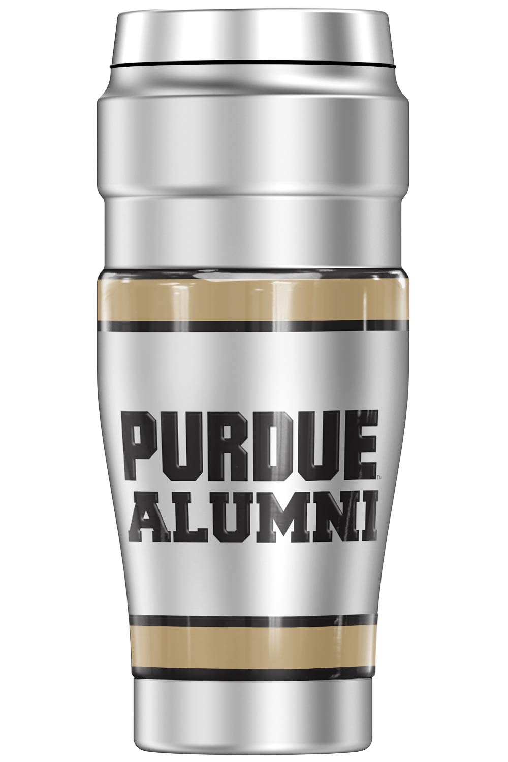 THERMOS Purdue University Alumni STAINLESS KING Stainless Steel Travel Tumbler, Vacuum insulated & Double Wall, 16oz