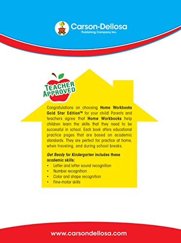 Carson Dellosa | Get Ready for Kindergarten Workbook | 64pgs (Home Workbooks)