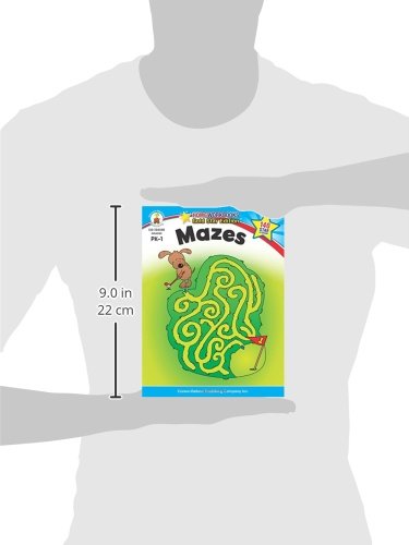 Carson Dellosa | Mazes Activity Workbook | Preschool–1st Grade, 64pgs (Home Workbooks)