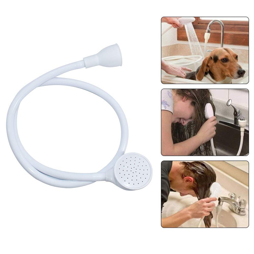 XIGUI Sink Spray Hose,Portable Faucet Sprayer, Shampoo Sprayer Handheld Shower Head Spray Hose for Bathing Baby,Pets,Washing Hair,Rinsing Vegetables