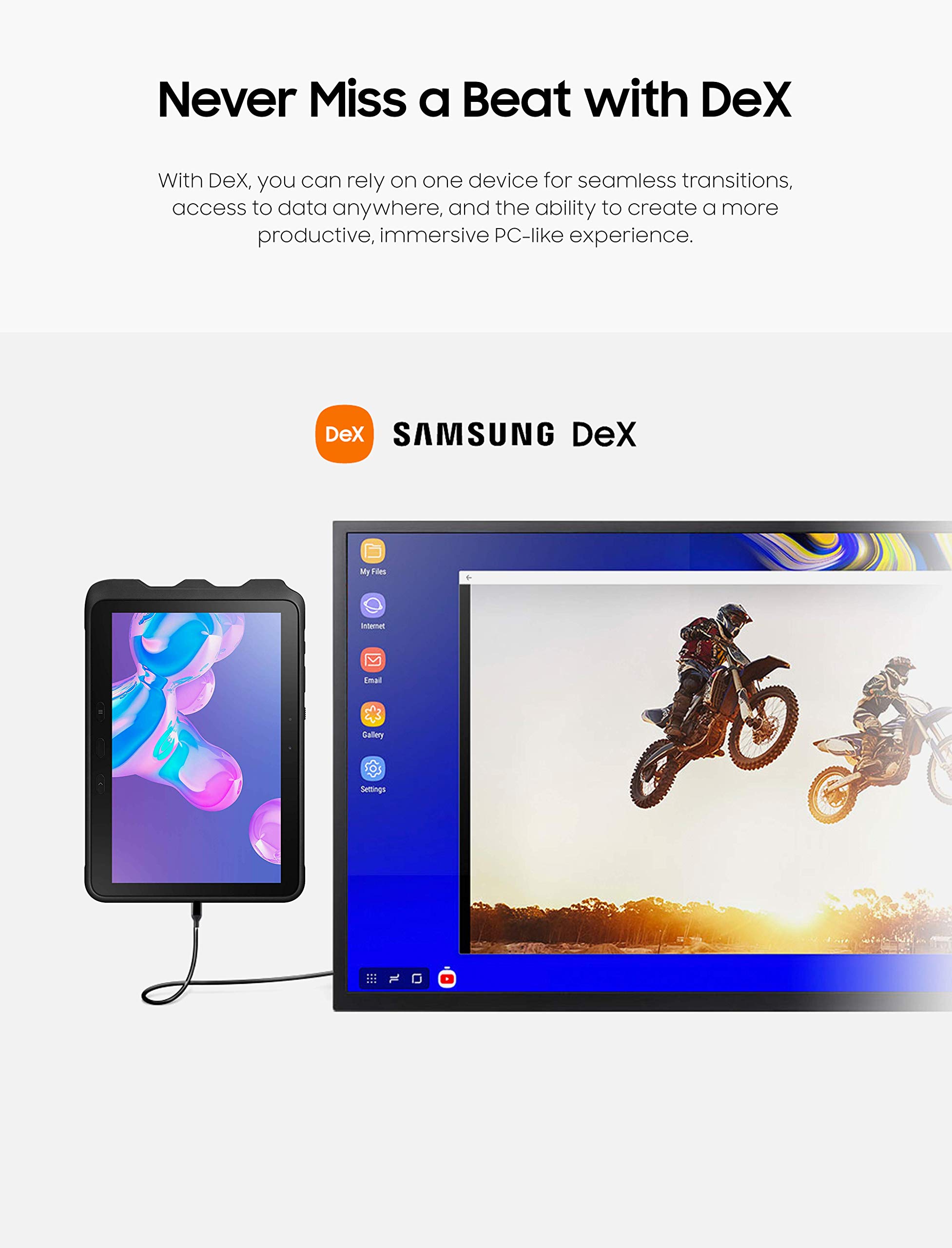 Samsung Galaxy Tab Active PRO 10.1in 64GB WiFi Water-Resistant SM-T540NZKAXAR (Renewed)