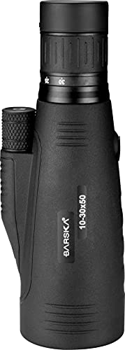 BARSKA 10-30x50mm Blackhawk Precision Zoom Monocular for Bird Watching, Travel, Hunting, Boating, and Camping.