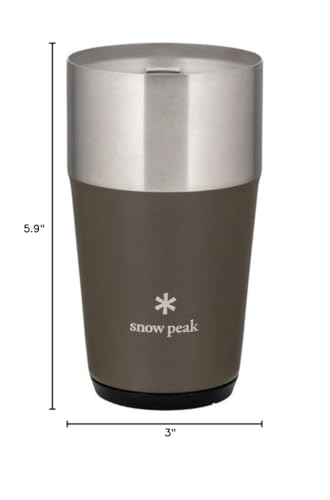 Snow Peak Shimo Tumbler 470 Olive Green One Size