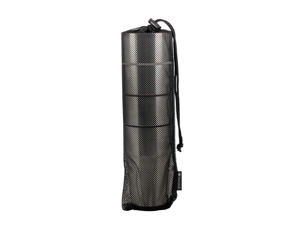 Snow Peak SET-470 Thermo Tumbler 470, Set of 4 Colors, Black, Olive Green, Silver, Sand
