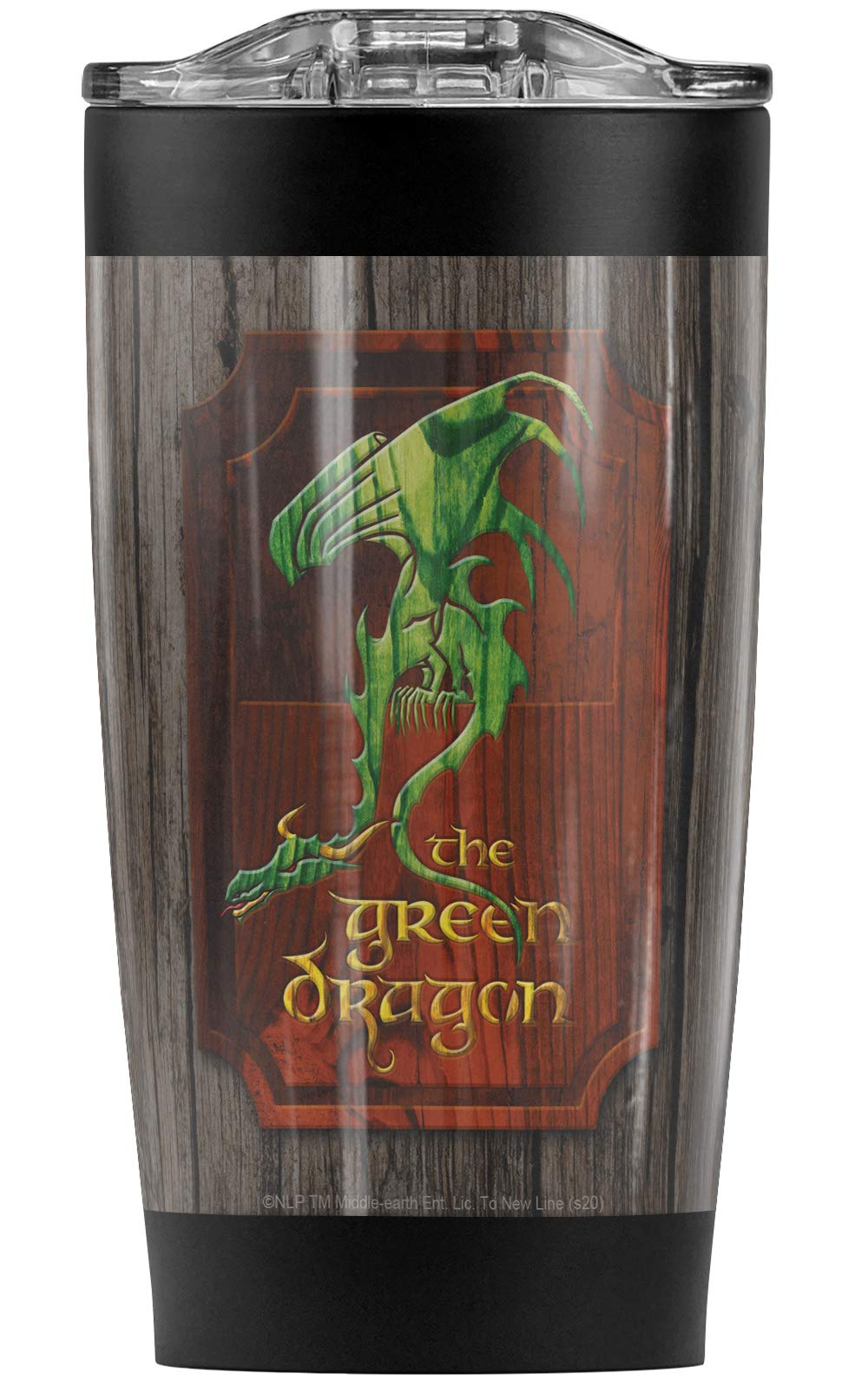 The Lord Of The Rings The Green Dragon Stainless Steel Tumbler 20 oz Coffee Travel Mug/Cup, Vacuum Insulated & Double Wall with Leakproof Sliding Lid | Great for Hot Drinks and Cold Beverages