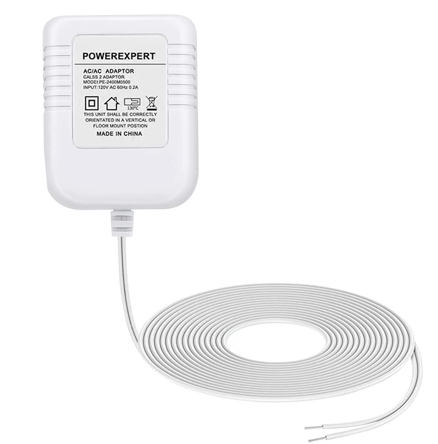 24Volt Transformer C Wire Adapter for Thermostat and All Versions of Ring Doorbell, Compatible with Nest, Ecobee, Honeywell, Sensi, Sensi Smart WiFi Thermostat, Nest Hello Doorbell Supply Cord