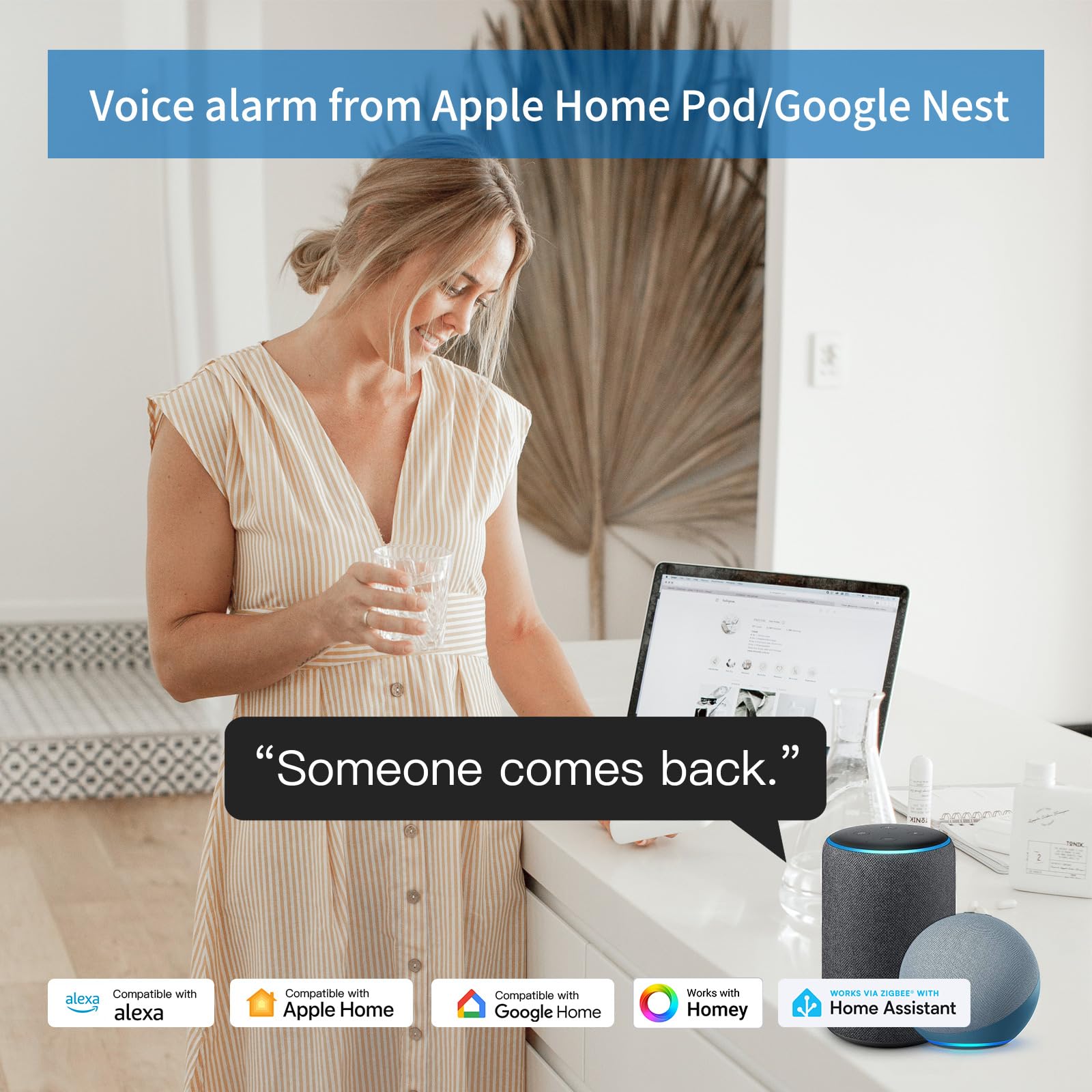 THIRDREALITY Zigbee Motion Sensor, Pet Friendly, Compatible with Home Assistant, SmartThings, Aeotec, Homey, Hubitat or Echo Devices with Built-in Zigbee Hub