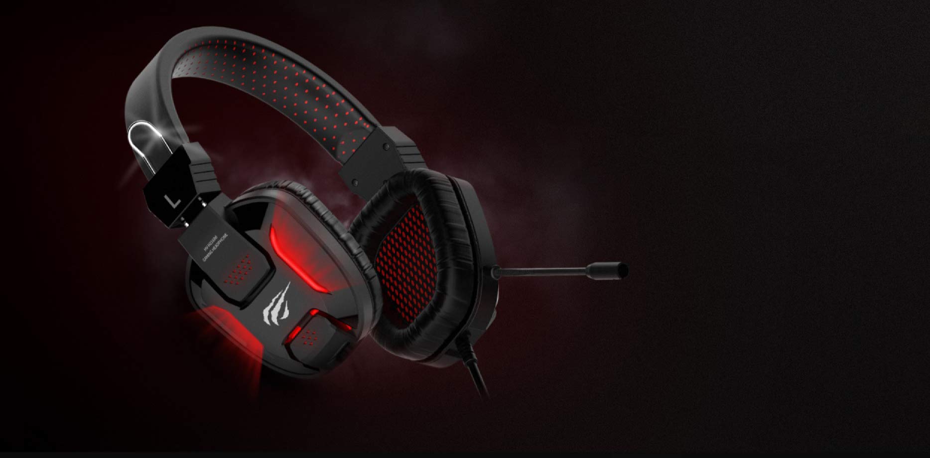 Gaming Headphones H2168D RGB Light USB Interface + 3.5mm Jack and Microphone