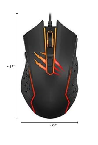 Gaming Mouse MS1027 800-2400 DPI Ergonomic Gaming Mouse