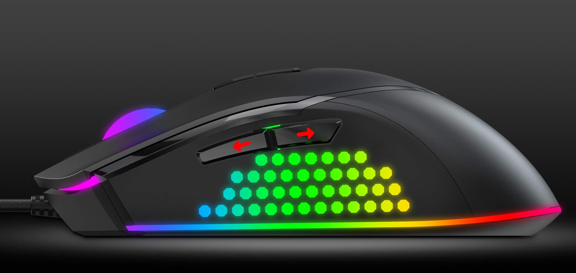 Gaming Mouse MS814 with Retro RGB Lighting up to 7000 DPI