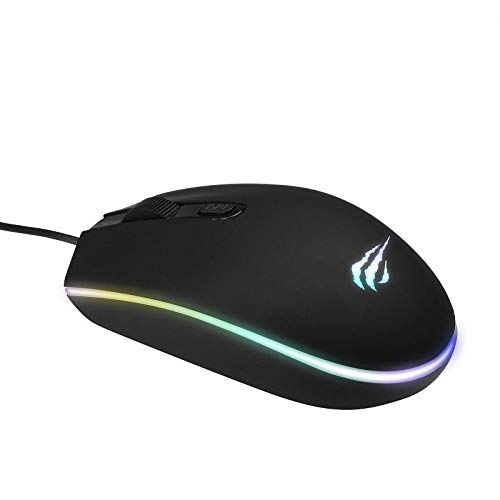 MS1003 Gaming Mouse with Retro RGB and USB Lighting, Up to 1200 DPI