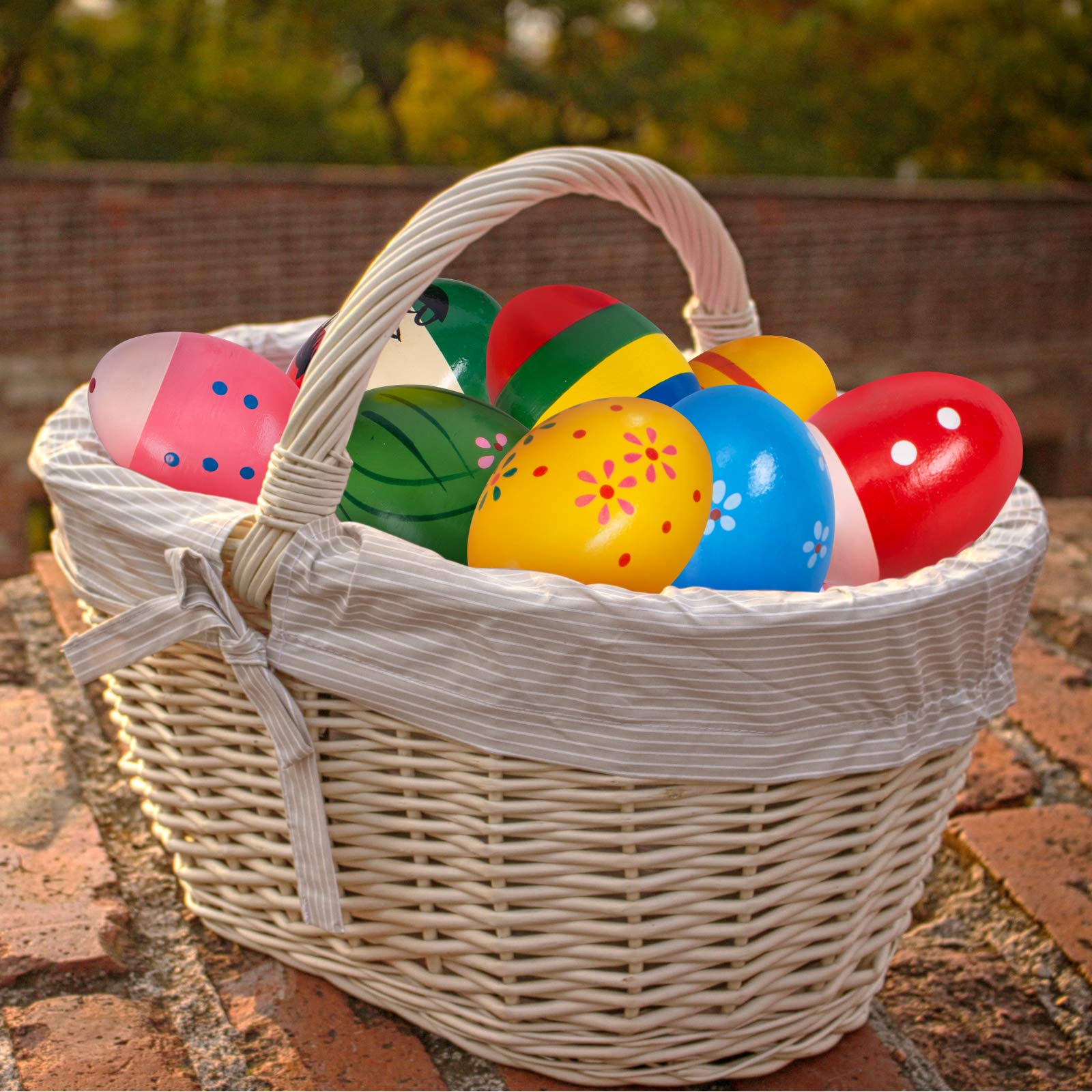 Wooden Egg Shakers Musical Instruments for Babies, 6 Pack Fun Percussion Instruments Perfect for Easter Basket Stuffers Great Toys for Kids Boys and Girls 1 to 3 Years Old Ideal for Easter Hunts