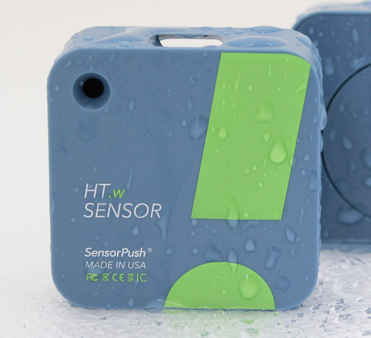 SensorPush HT.w Smart Temperature Sensor & Humidity Sensor - Bluetooth Thermometer and Hygrometer with App Monitoring - Water Resistant Temperature and Humidity Monitor for RV, Humidor, Fridge & More