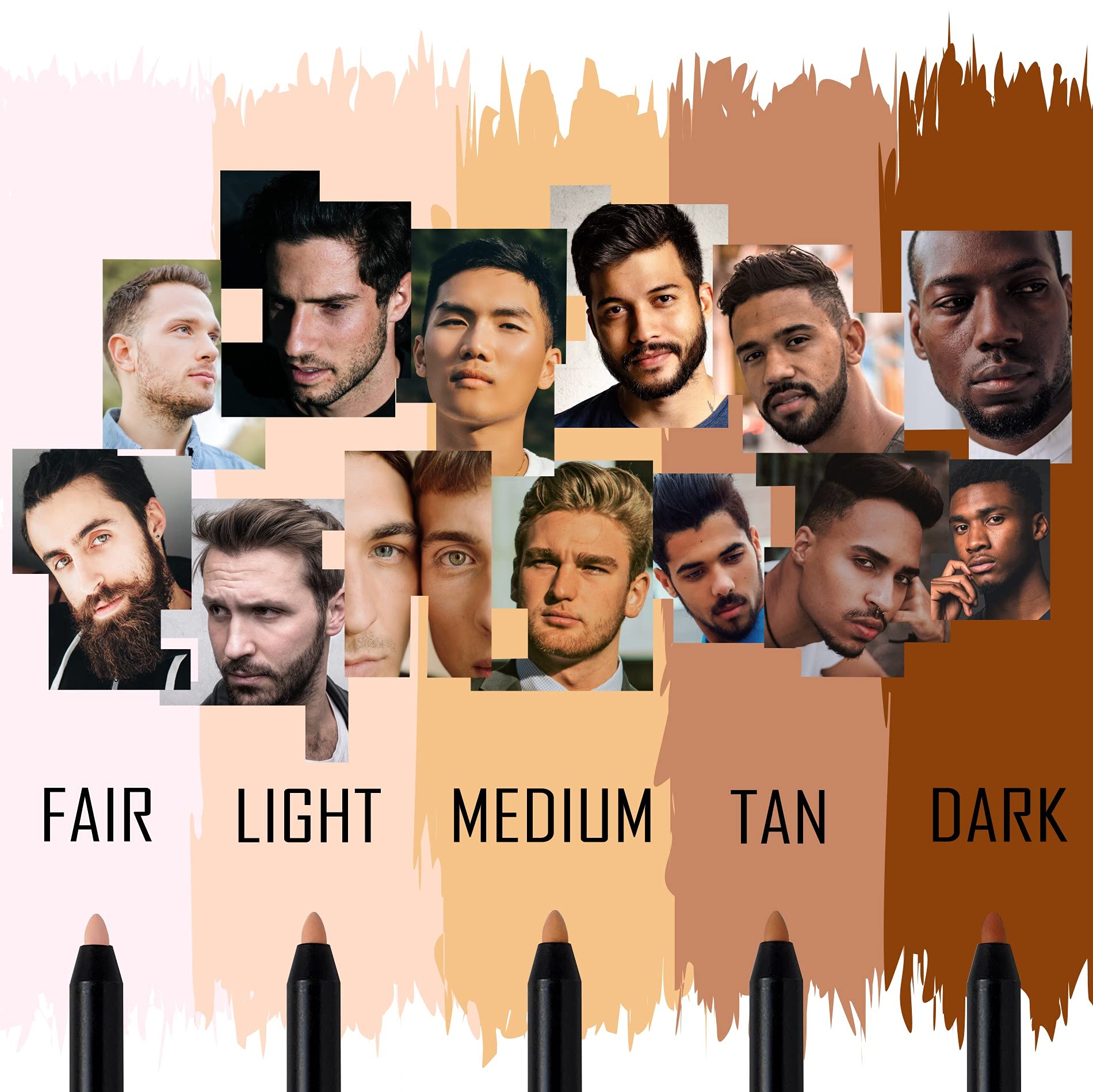 WOAK Stealth Fighter Pen - Concealer for Men β Hybrid Skin Care - Hide and Fight Blemishes (Tan)