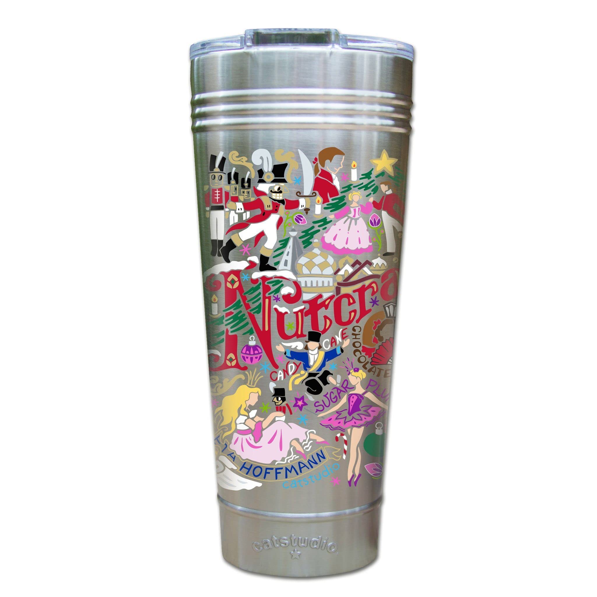 Catstudio Nutcracker Thermal Tumbler | Triple Wall Insulation With Non Slip Bottom | Great Holiday and Christmas Travel Cup for Water, Coffee, Tea, or Smoothies