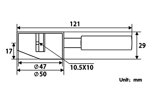 RXXR Single Faucet Handle Compatible with 40mm Tap Cartridge (Cartridge Stem 10 * 10mm) Faucet Replacement Handles Lever for Kitchen Basin Bathroom, Polished Chrome Finish