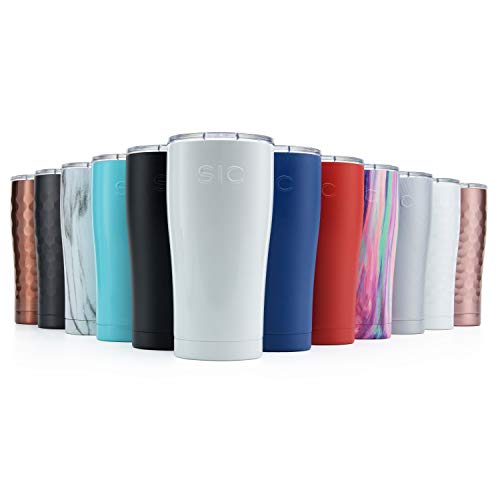 Seriously Ice Cold SIC 20 Oz. Double Wall Vacuum Insulated 18/8 Stainless Steel Travel Tumbler Mug | Powder Coated with Splash Proof BPA Free Lid | Coffee, Tea, Wine, and Cocktails (Leopard Eclipse)