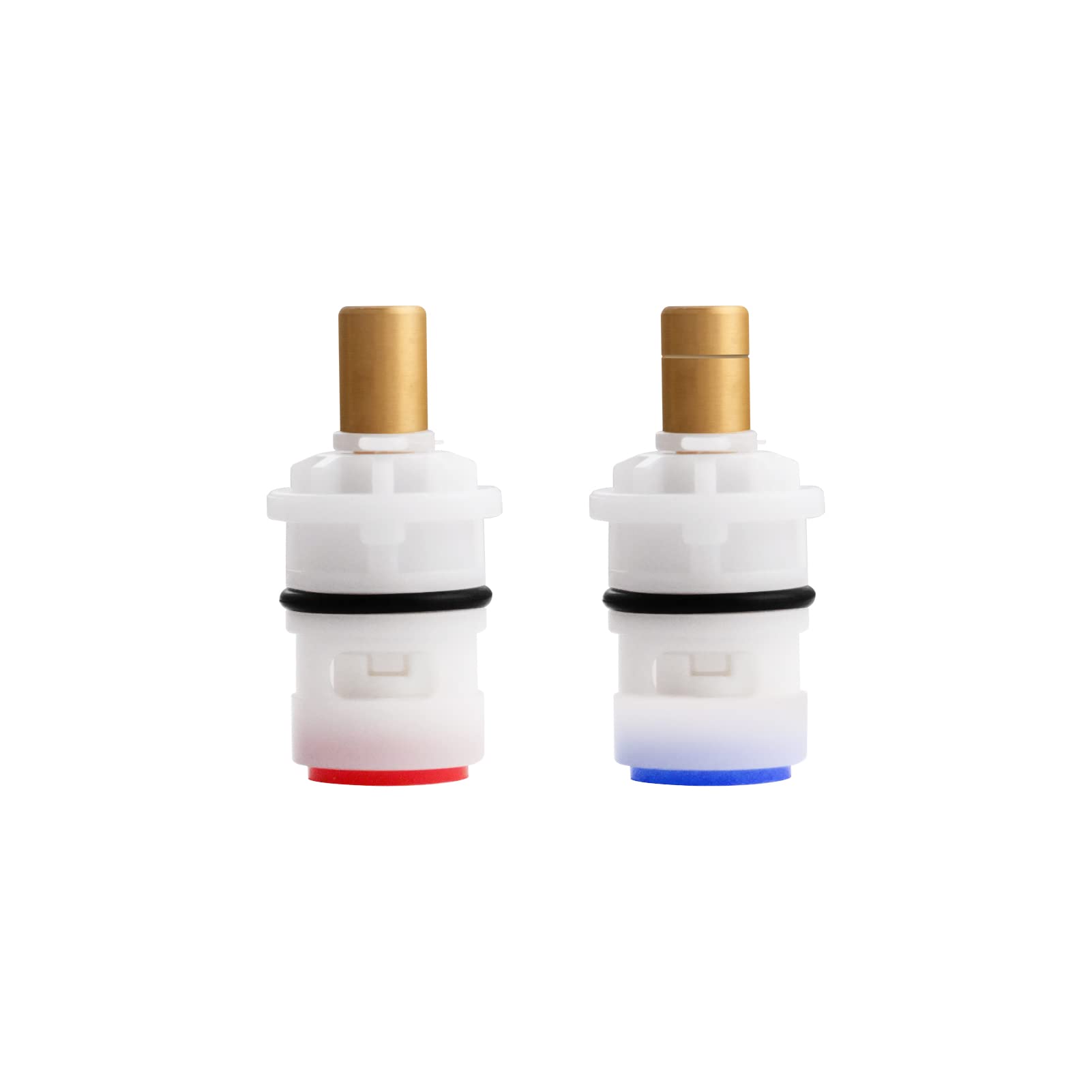 PARLOS Ceramic Stem Disc Faucet Cartridge Replacement for Bathroom Tap (1 Pair Hot & Cold),2103201