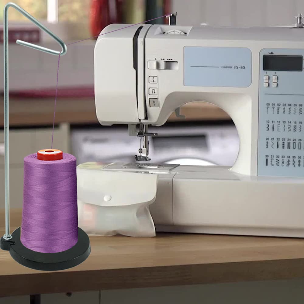 New brothread - 30 Options - 4 Large Cones of 5500Y (5000M) Each All Purpose Spun Polyester Thread 40S/2 (Tex27) for Serger, Overlock, Quilting, Piecing and Sewing - White
