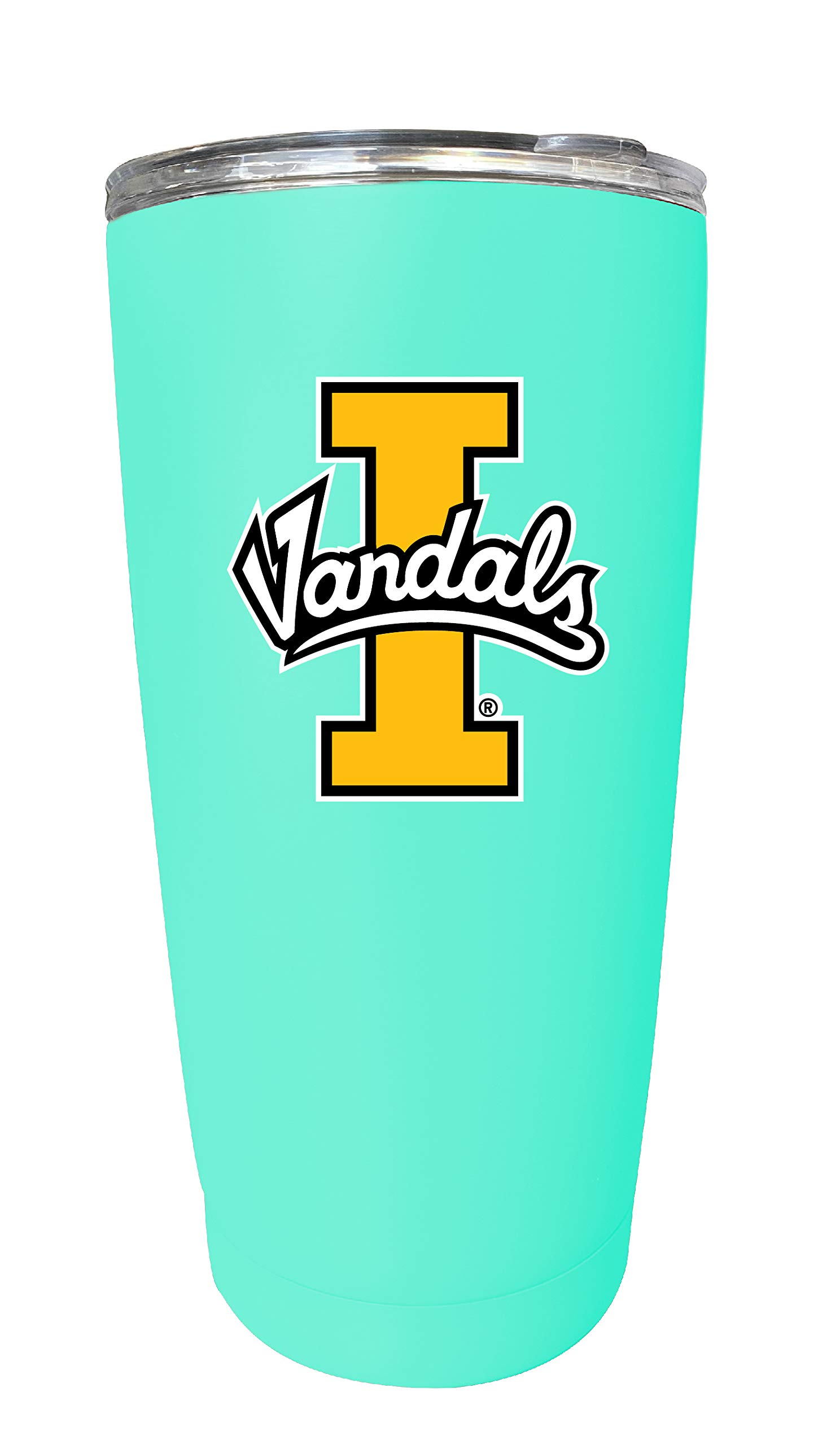 R and R Imports Idaho Vandals 16 oz Insulated Stainless Steel Tumbler Straight - Seafoam. Officially Licensed Collegiate Product