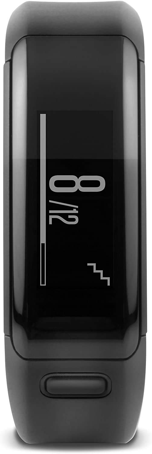 Garmin vívosmart HR Activity Tracker Regular Fit Smart Fitness Band- Black-010-N1955-00 (Renewed)