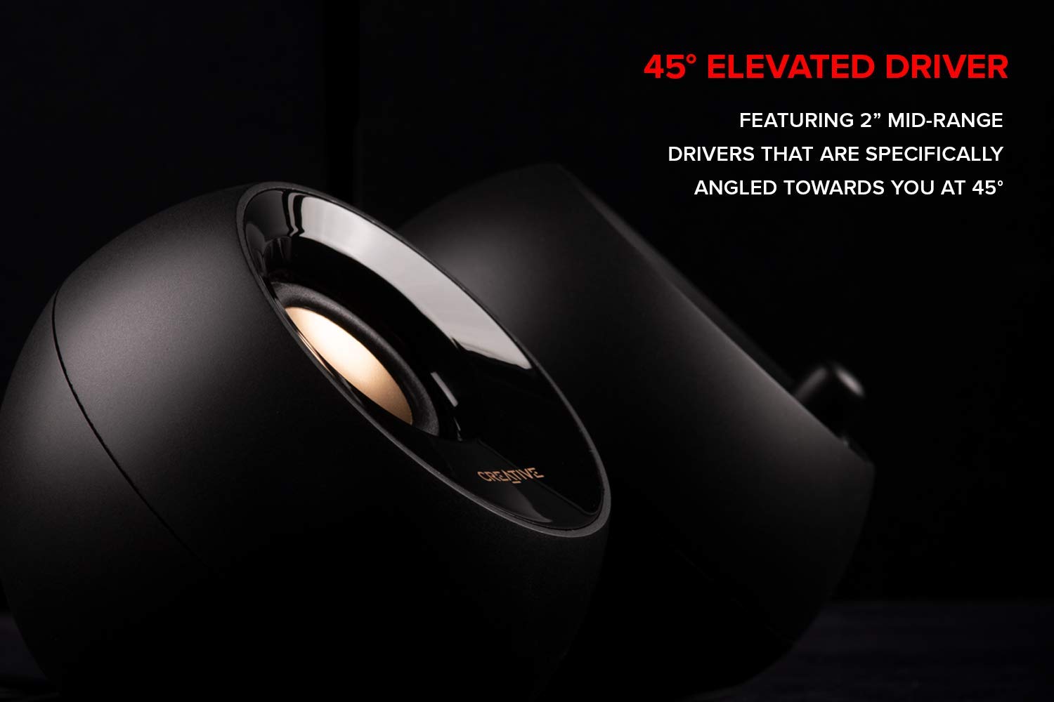 Creative Pebble Plus 2.1 USB-Powered Desktop Speakers with Down-Firing Subwoofer and Far-Field Drivers, Up to 8W RMS Total Power for PCs and Laptops (Black) (Renewed)