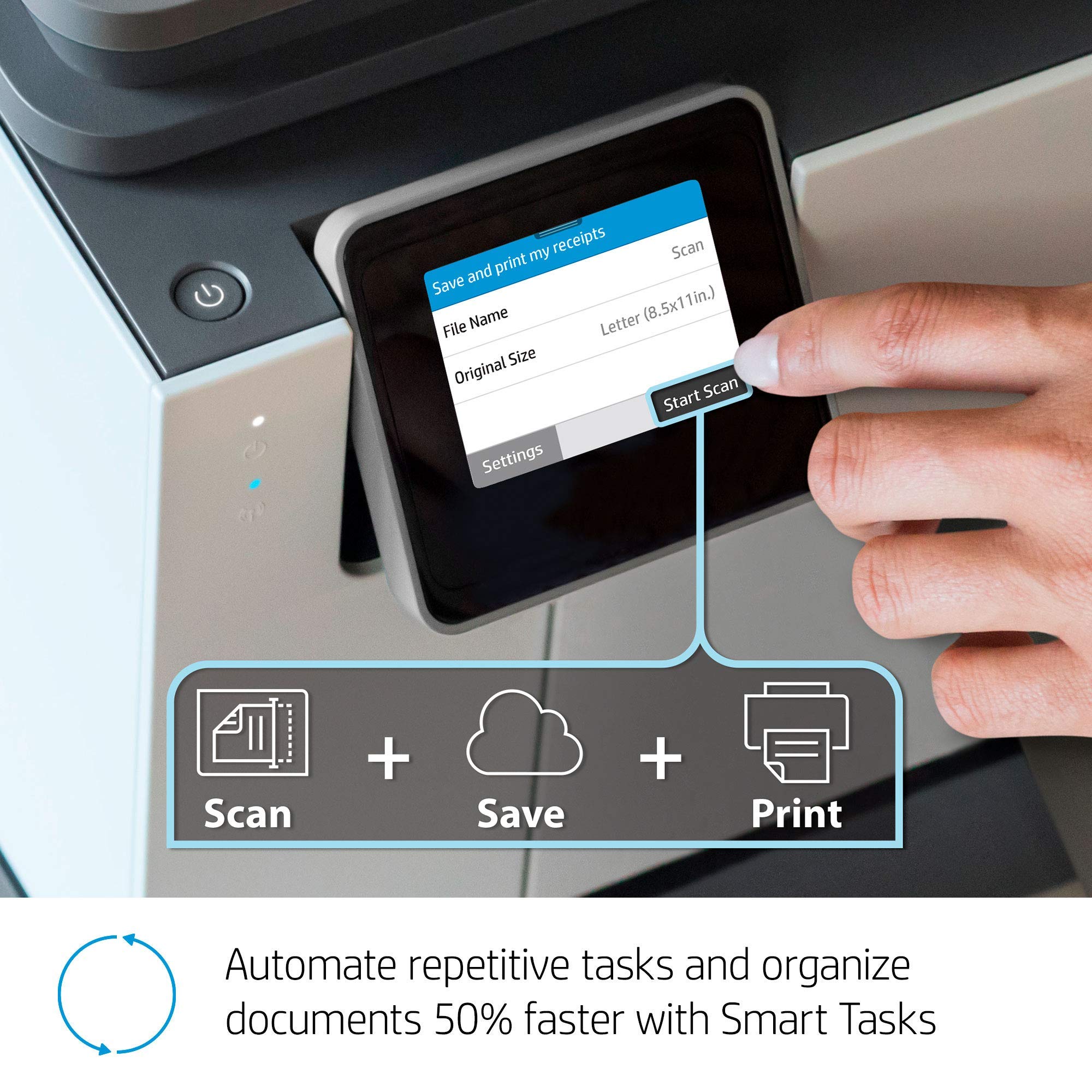HP Officejet Pro 9020 All-in-One Colour Inkjet Printer 1MR78A USB Wireless (Renewed)
