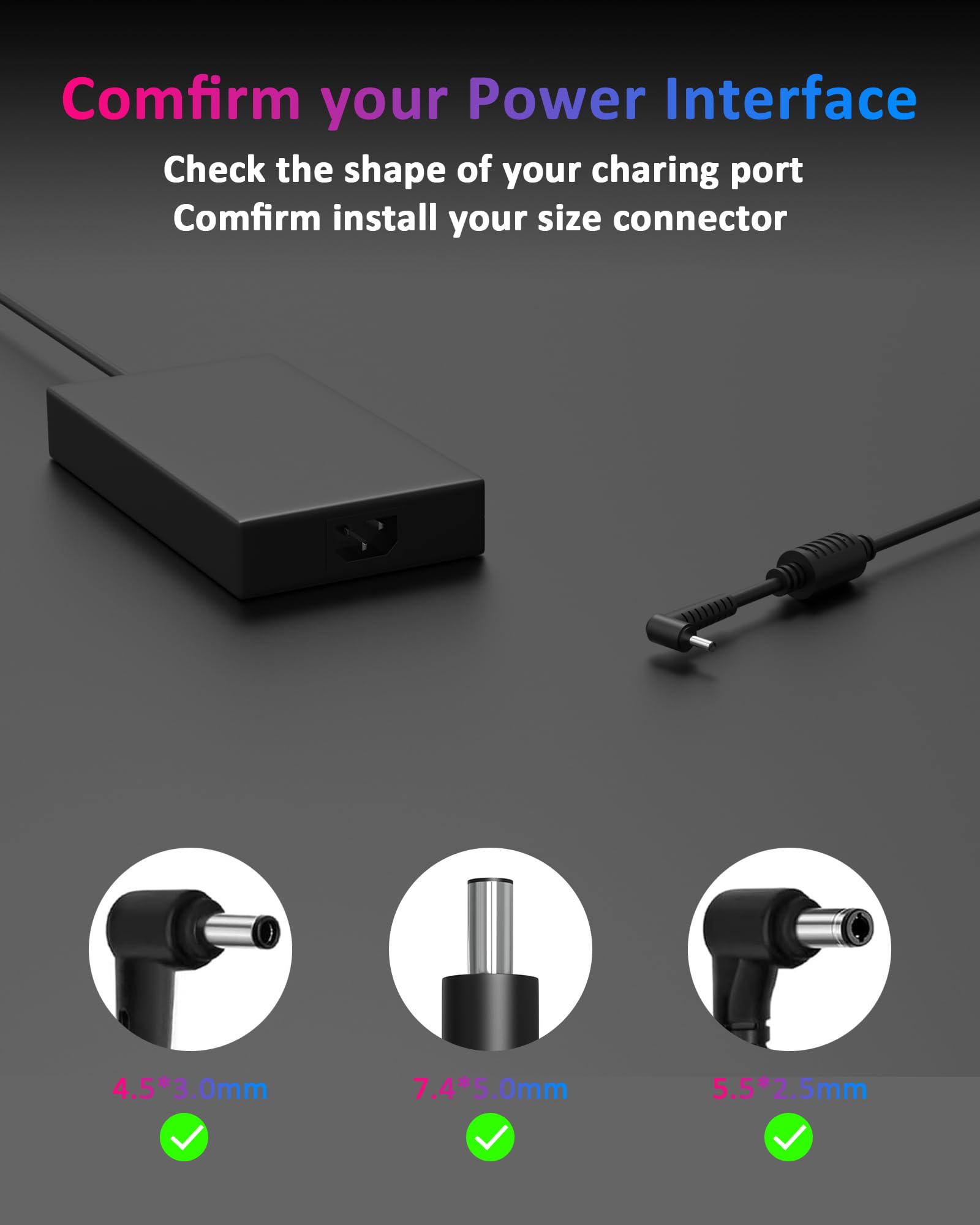 230W Charger Ac Adapter for MSI Stealth GS76 GS75 GS66 GS65 WS65 WS66 WS75 WS76 MSI Gaming Laptop A12-230P1A A17-230P1A Power Supply Cord
