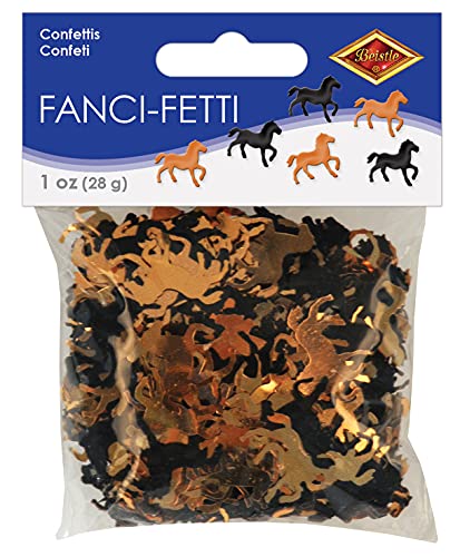 Fanci-Fetti Horses (black & copper) Party Accessory (1 count) (1 Oz/Pkg)
