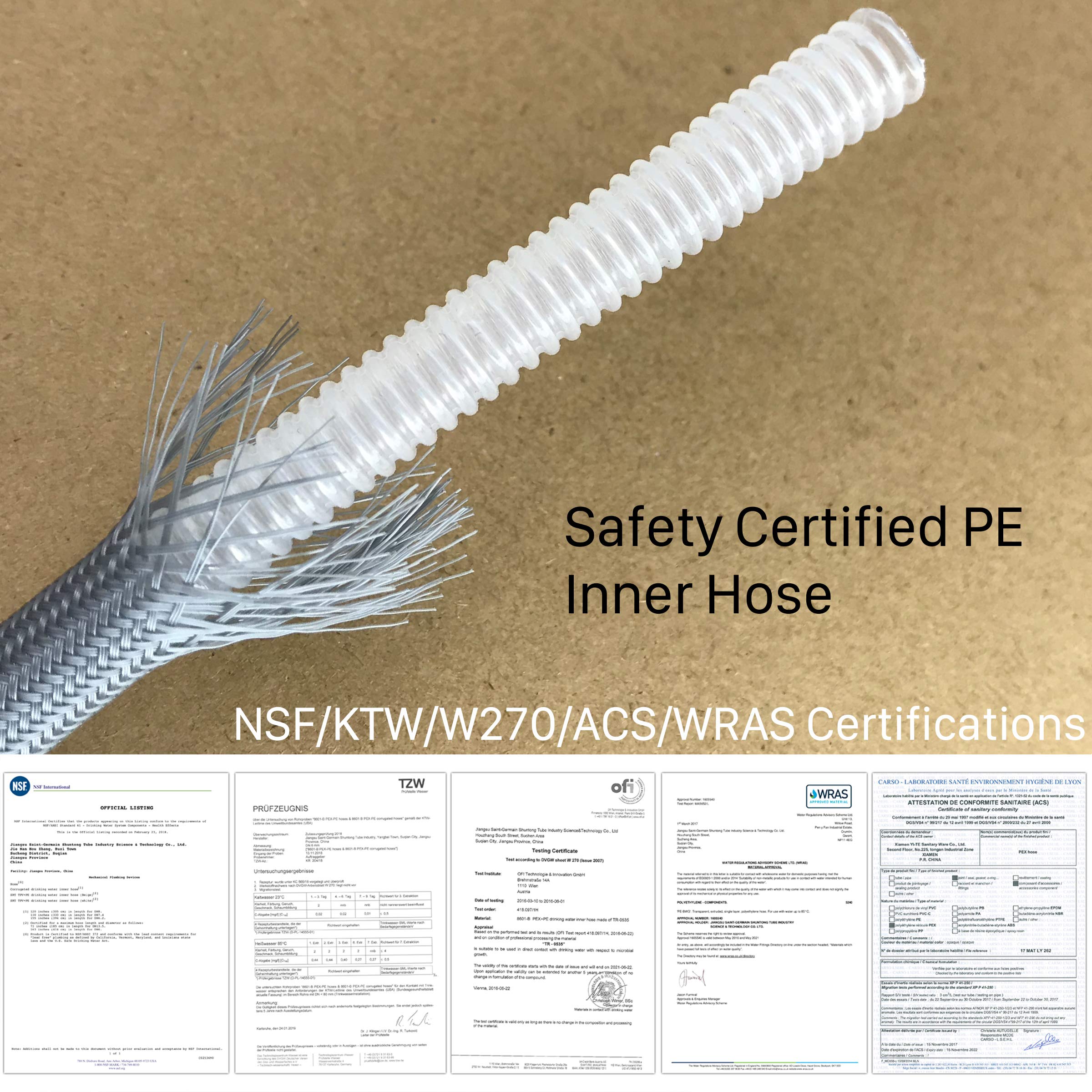 150259 Pull Down Hose Kit For Moen Faucet Replacement Part 150259 Hose, Moen Kitchen Faucet Replacement Part 187108, Reflex Moen Pull Down Hose, 68" Quick Connect Hose, Upgraded Ver.