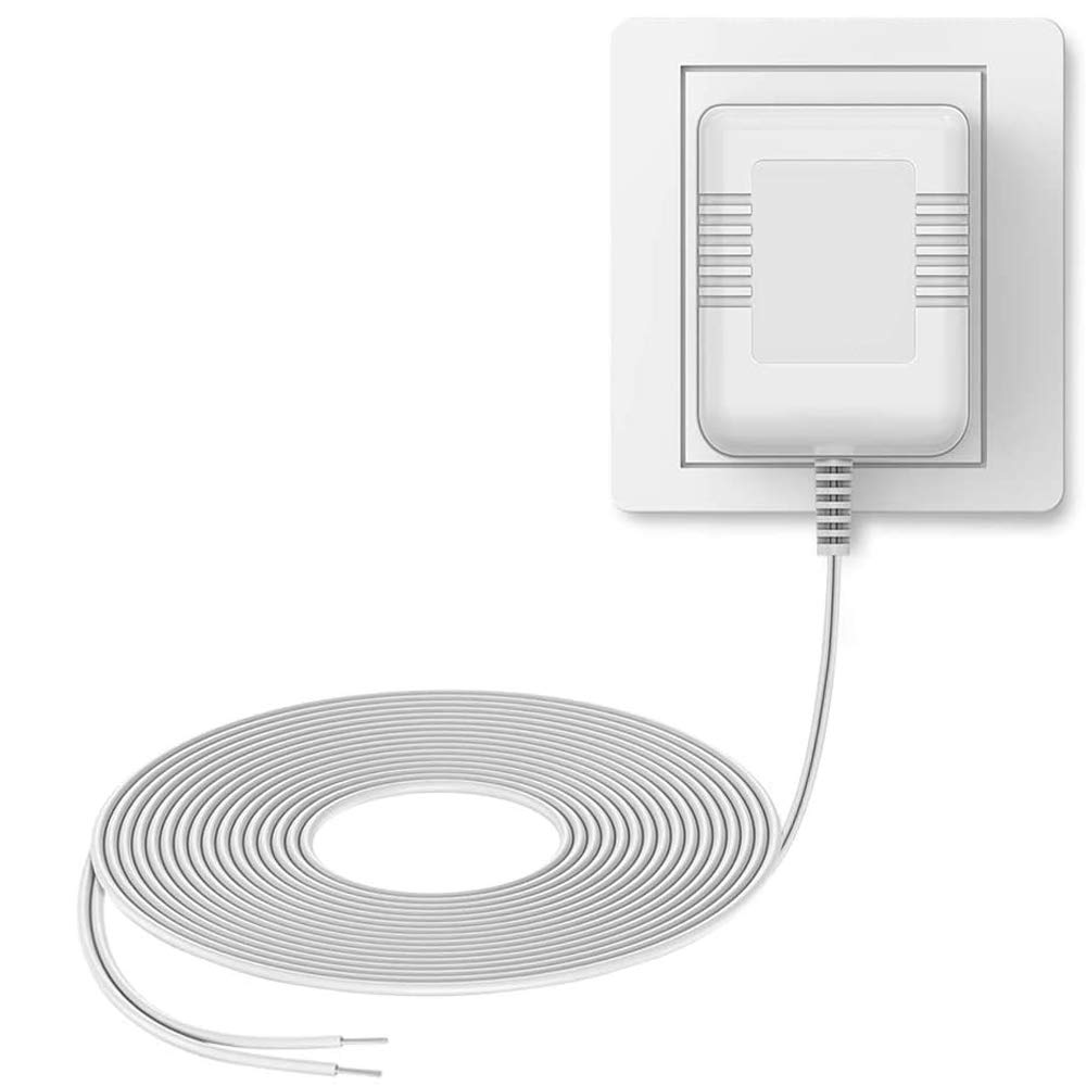 MEROM 24V 500mA 26ft C Wire Transformer Adapter Compatible with Nest/Ecobee/Sensi/Honeywell Thermostat, Nest Hello Doorbell/Ring Door Bell Power Supply